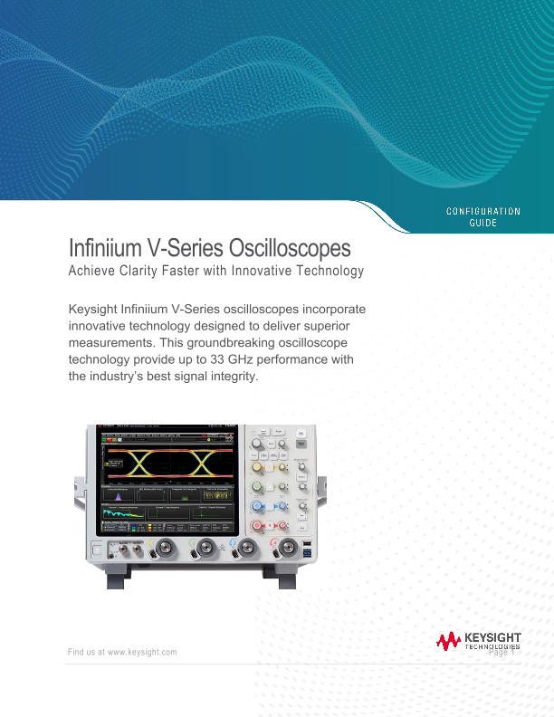 Infiniium V-Series Oscilloscopes PDF Asset Page | Keysight